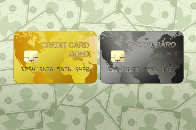 Credit card with money stock photo. Image of plastic - 32583152