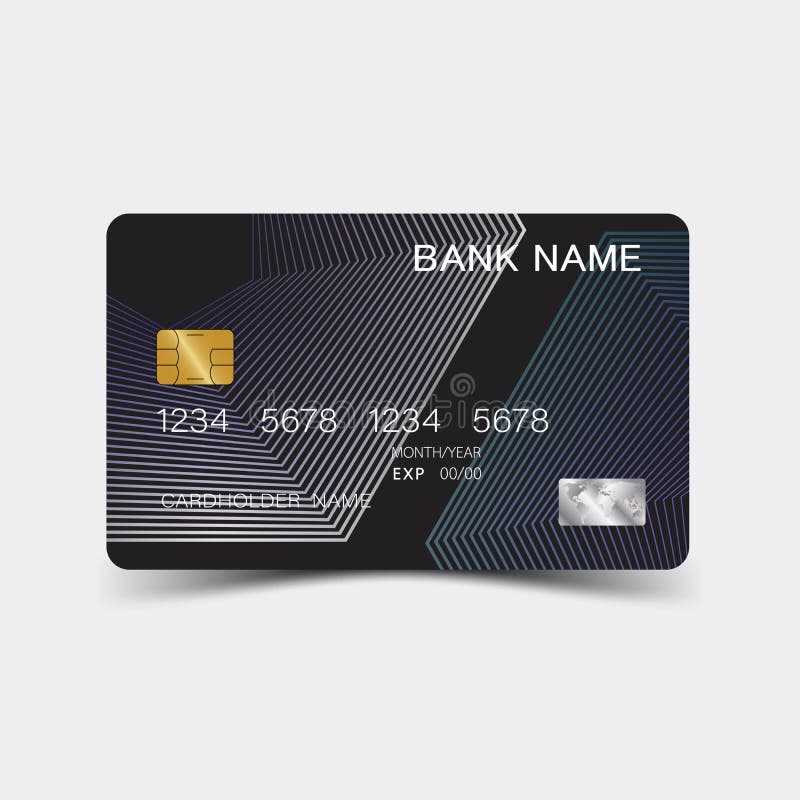 Credit Card Template, Luxurious. Editable Vector Design Editorial Image ...