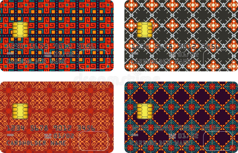 Credit card pack stock vector. Illustration of fabric - 64819527