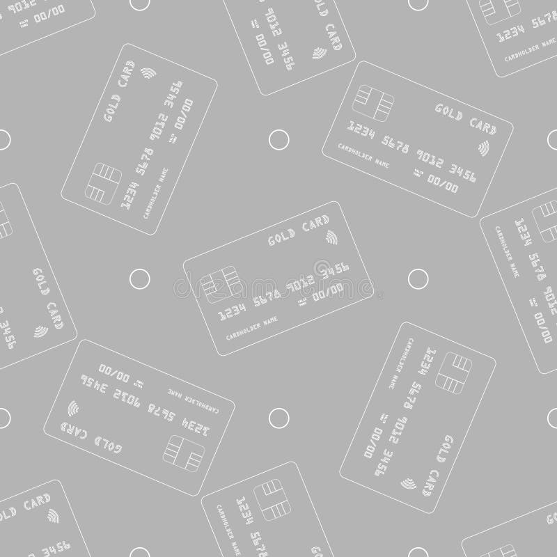 Credit Card Pattern. Simple Illustration of Credit Card Vector Pattern ...