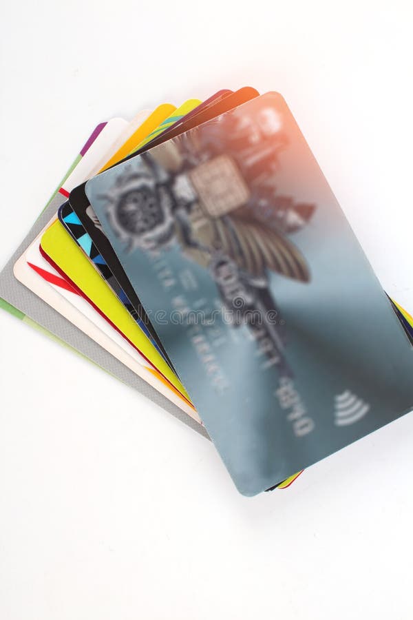 Credit Card Payment or Debit Card Isolated on White Background Stock ...