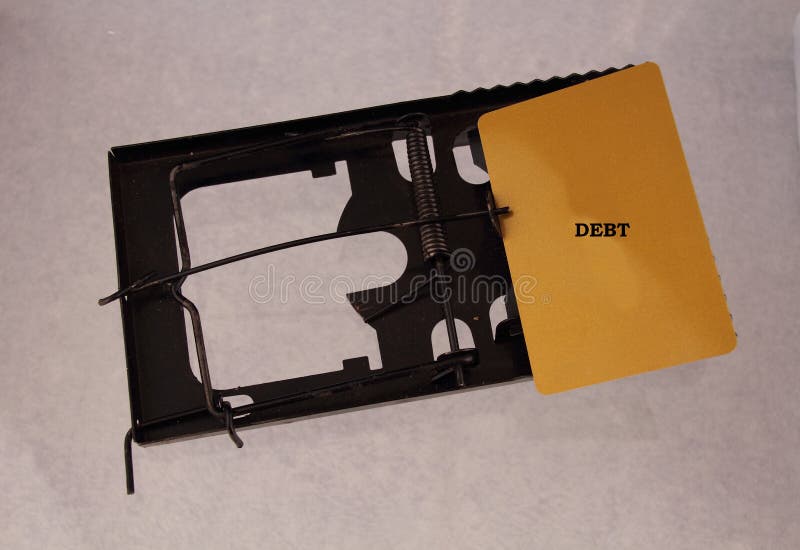 A Credit Card in a Rat Trap Stock Photo - Image of punitive, credit ...
