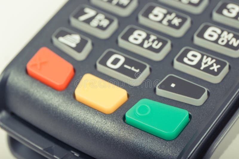 Credit Card Reader As Device Using for Cashless Paying. Payment ...