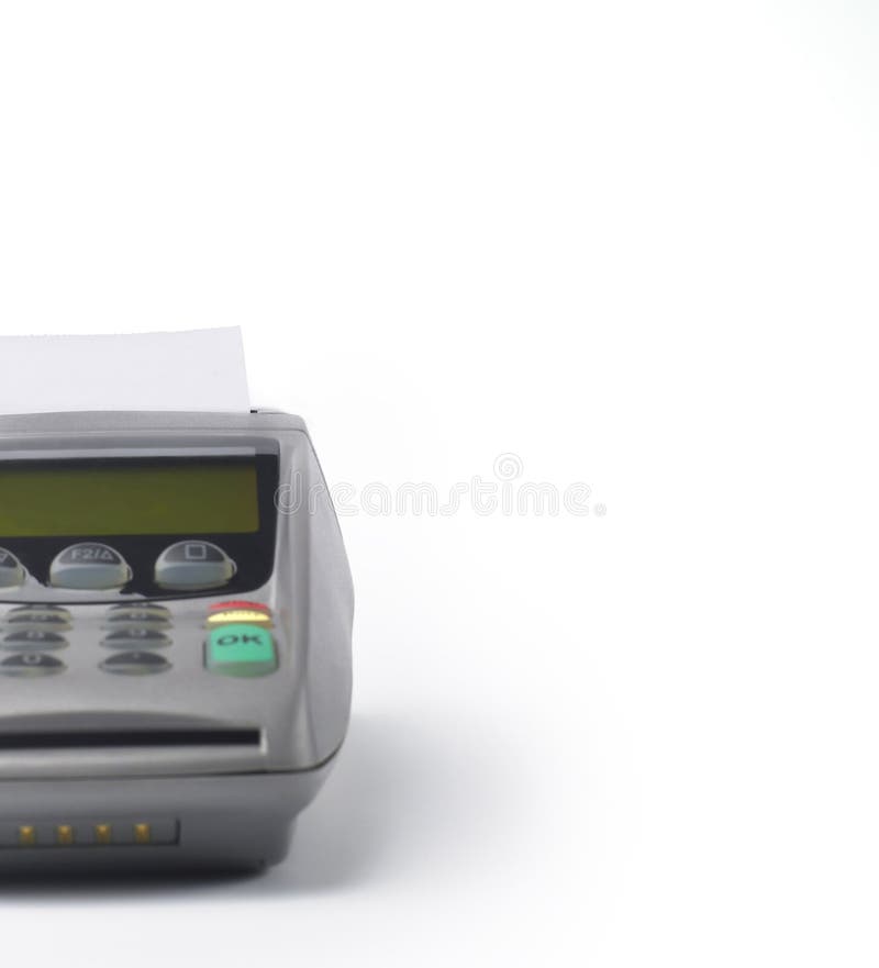 Card Reader Isolated on White Stock Image - Image of port, insert: 1839669