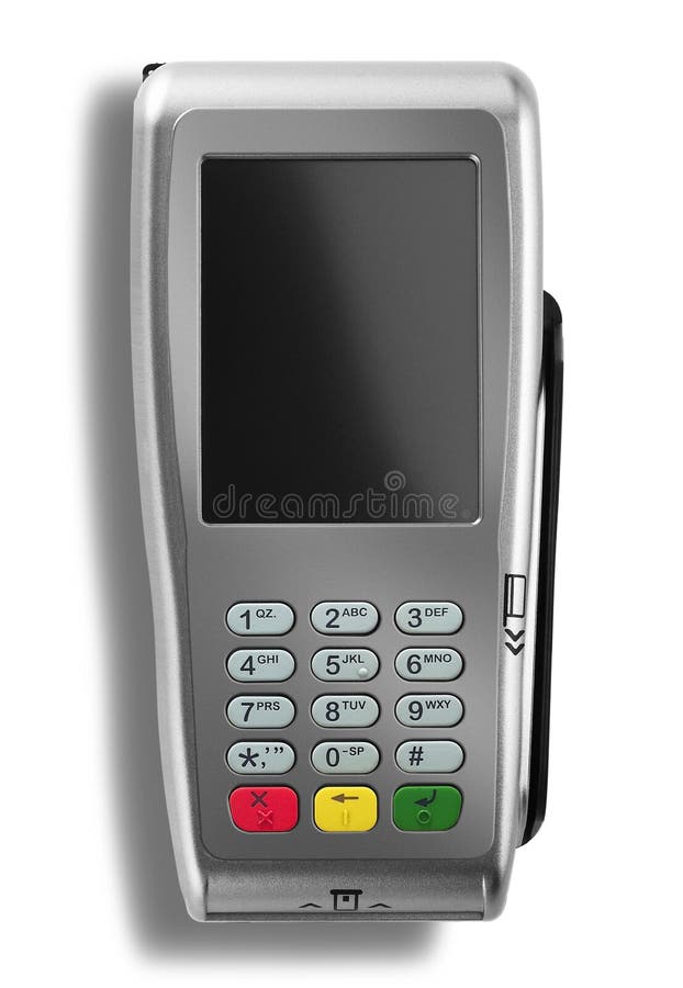 Credit Card Terminal stock image. Image of swipe, merchant - 432807