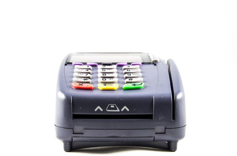 Credit card reader stock photo. Image of shopping, green - 37661260