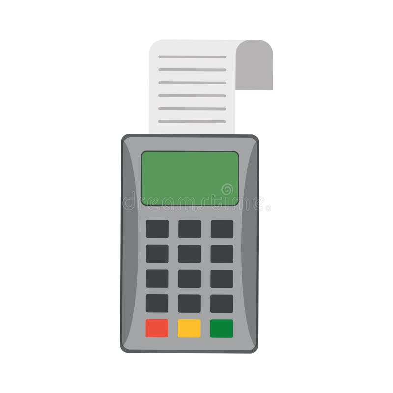 Credit Card Reader Electronic Payment Device Stock Vector ...
