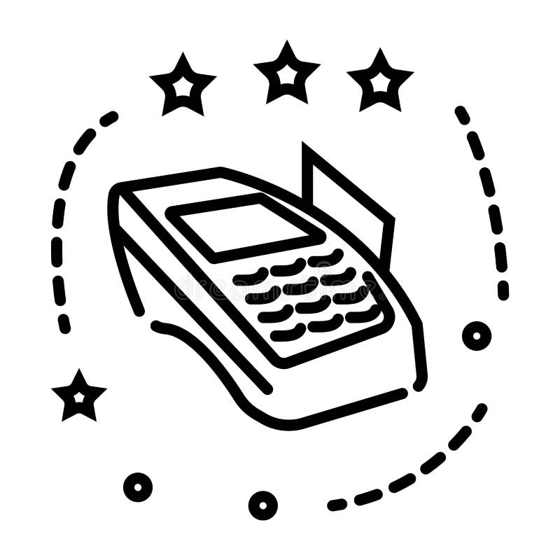 Credit Card Reader stock vector. Illustration of drawing - 63206619