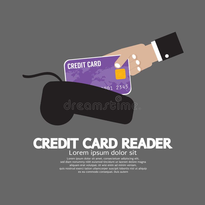Credit Card Reader stock vector. Illustration of sell - 43788128
