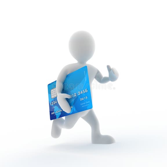 Credit Card Run stock illustration. Illustration of spend - 20721960