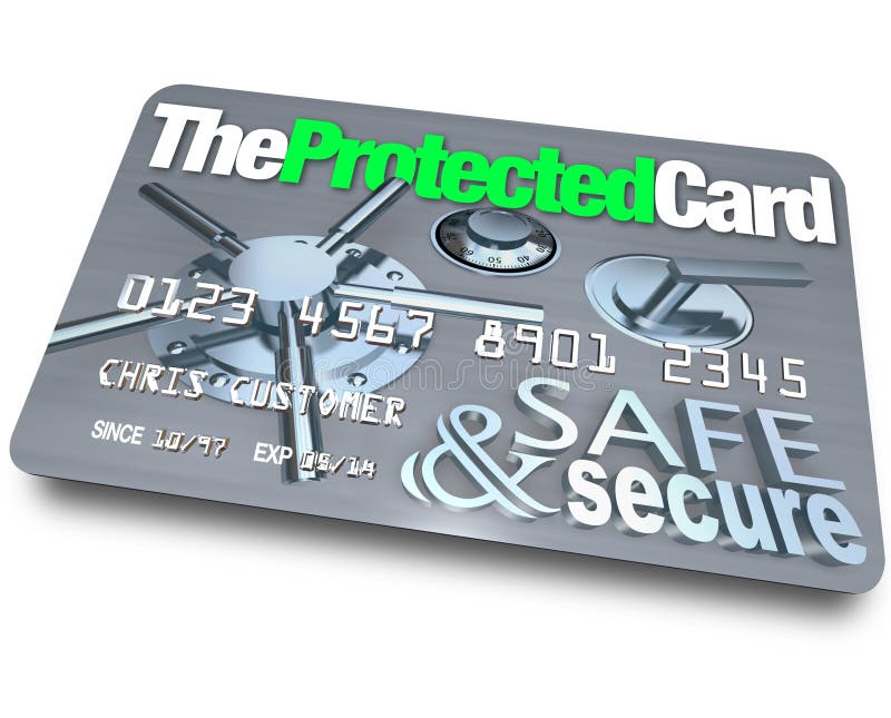 Credit Card - Safe and Secure Stock Illustration - Illustration of ...