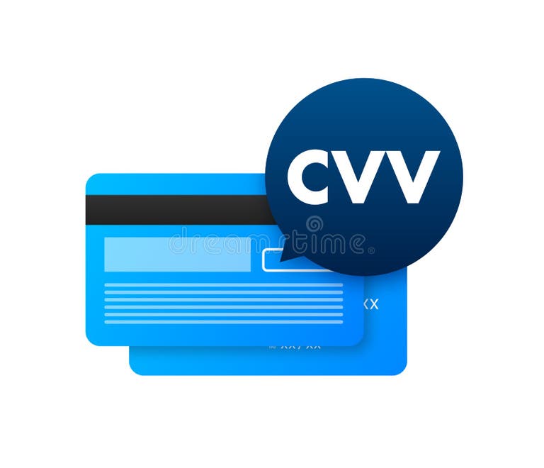 Credit Card Secure CVV Code. Financial Label. Vector Stock Illustration ...