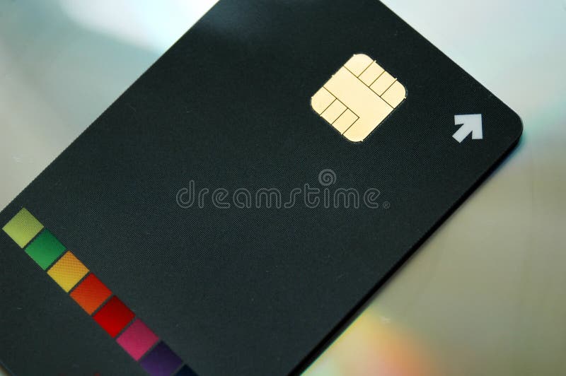 Credit card security chip stock image. Image of details - 6358311