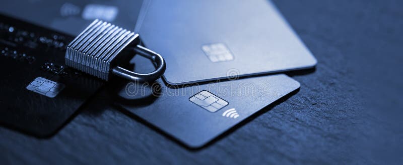 Credit Card Security Concept. Credit Card Encryption Stock Image ...