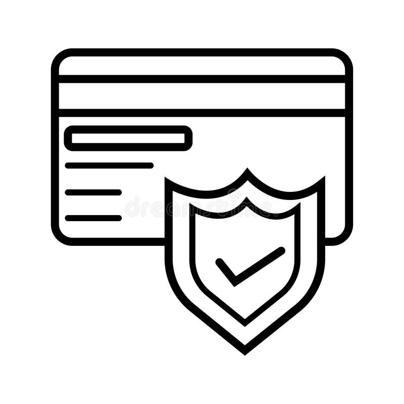 Credit card security stock illustration. Illustration of customer ...