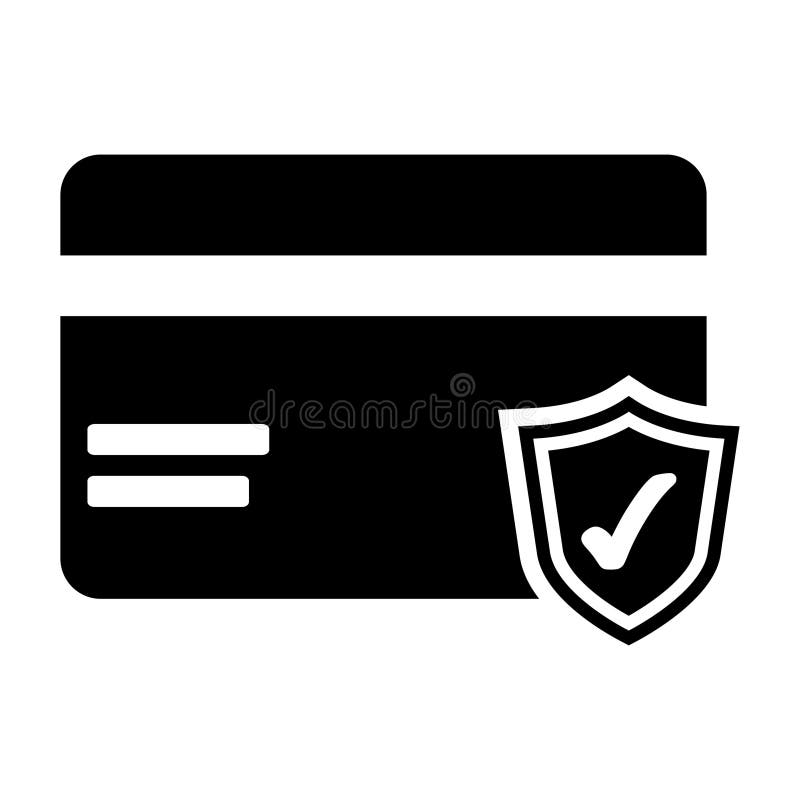 Credit Card Security Icon stock vector. Illustration of designed ...