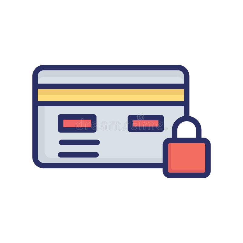 Credit Card Security Icon Which Can Easily Modify or Edit Stock Vector ...