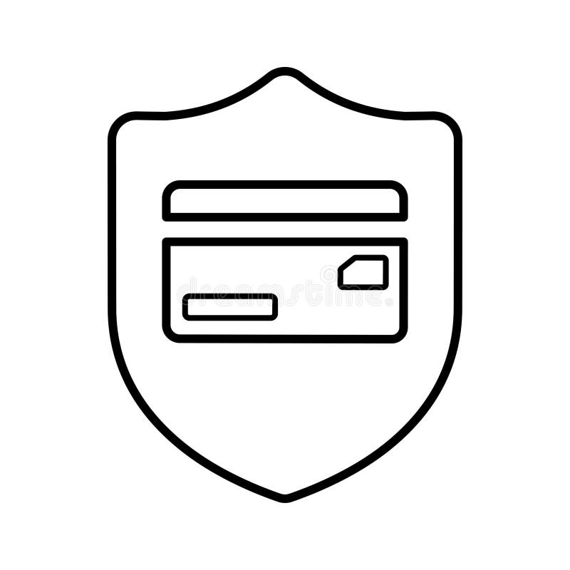 Credit Card Security Icon Design Stock Vector - Illustration of account ...