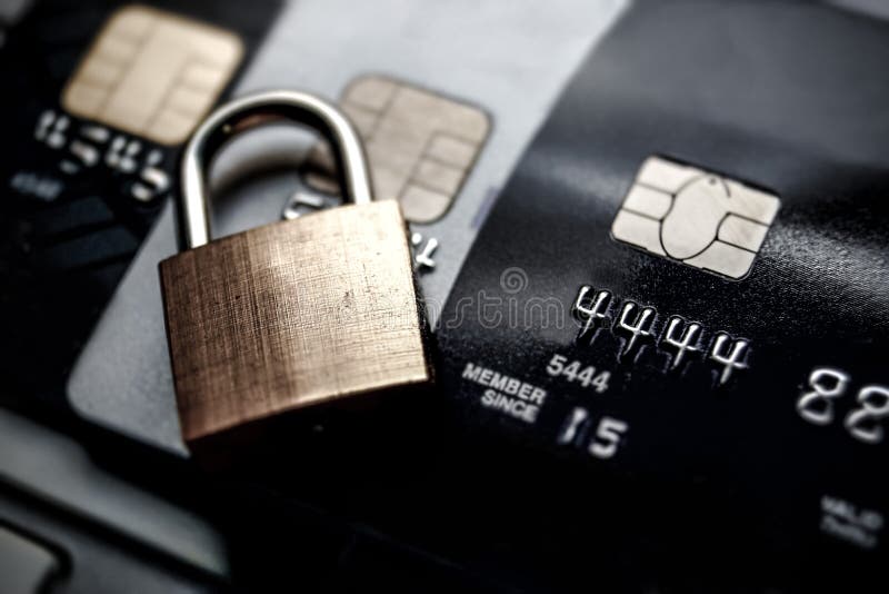 Credit card security stock image. Image of electronic - 76305323