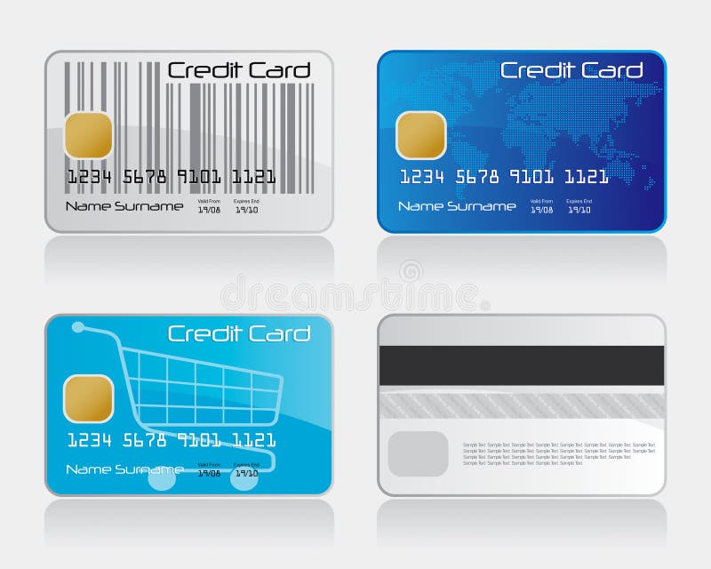 Credit Card Bank Account Statement Template Stock Vector - Illustration ...