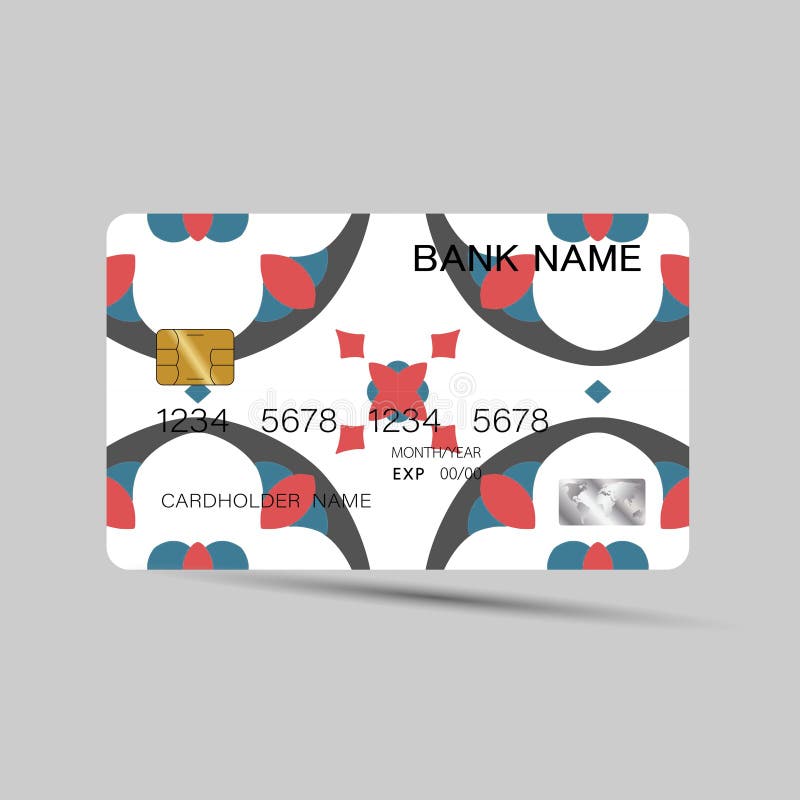 Credit Card Template, Luxurious. Editable Vector Design Stock Vector ...