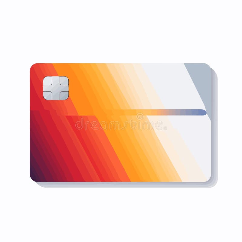Credit Card Template Vector Flat Minimalistic Isolated Illustration ...