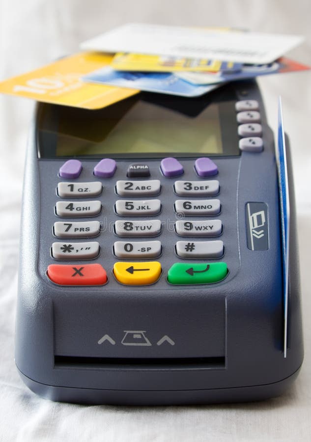 Credit card terminal stock image. Image of store, debit - 2196127