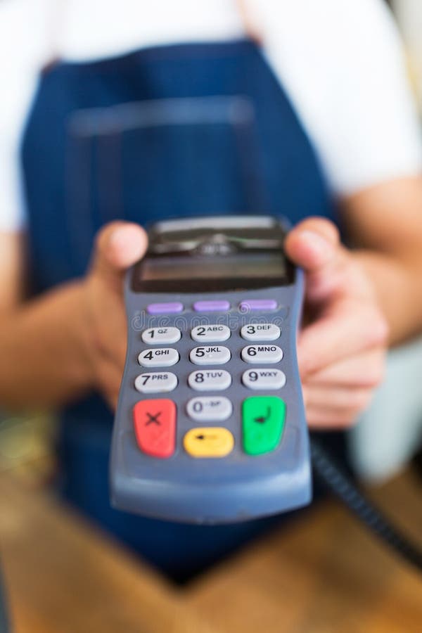 Credit card terminal stock image. Image of client, secure - 60198635