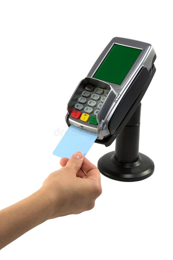 Credit card terminal stock photo. Image of generic, retail - 49117024