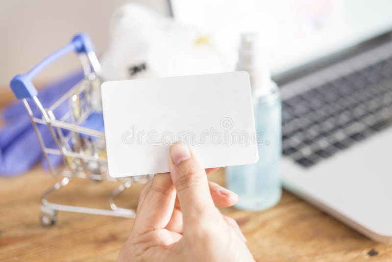 Credit Card and Using. Online Shopping Concept Stock Photo - Image of ...