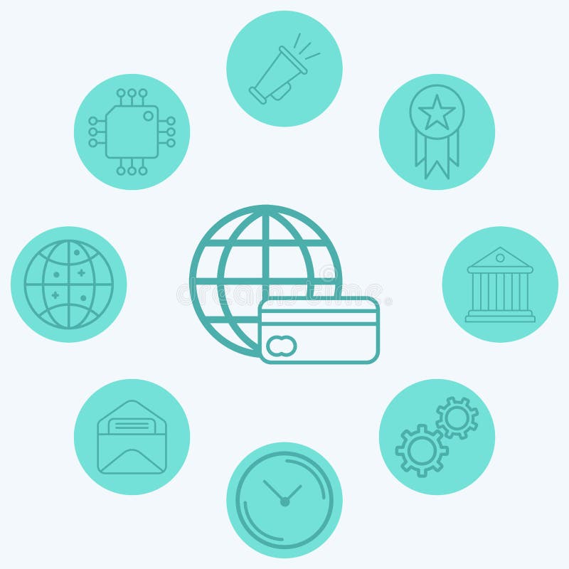 Credit Card Vector Icon Sign Symbol Stock Vector - Illustration of ...