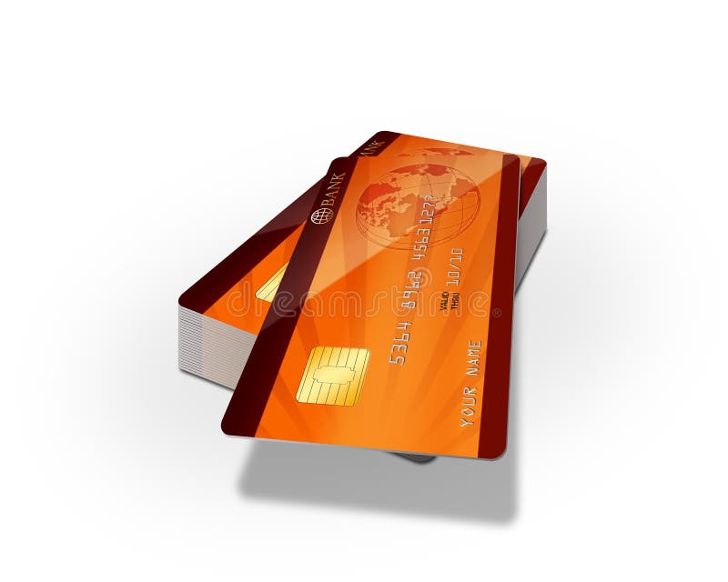 Credit cards stock illustration. Illustration of banking - 12488383