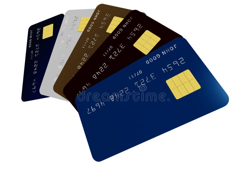 Fake credit cards stock illustration. Illustration of multi - 20657844
