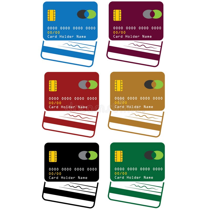 Credit cards art stock vector. Illustration of design - 60640904