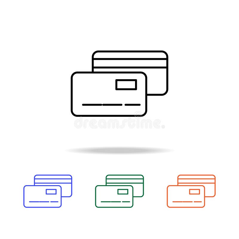 Credit Cards Icon. Elements of Simple Web Icon in Multi Color. Premium ...