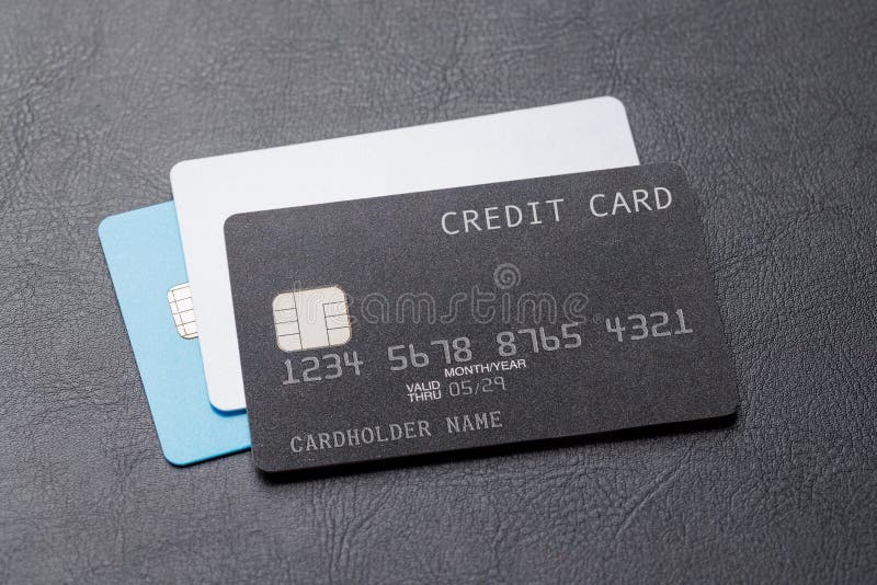 Credit Cards on Office Table Stock Image - Image of space, credit ...