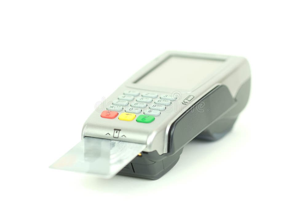 Credit cards reader stock photo. Image of financial - 103200694