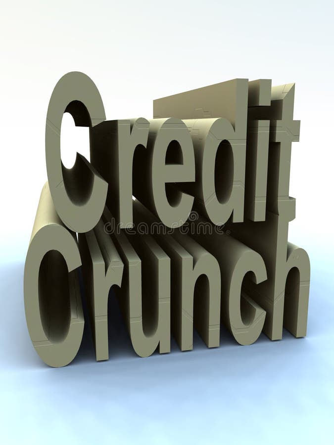 The Credit Crunch stock illustration. Illustration of conceptual - 9646224