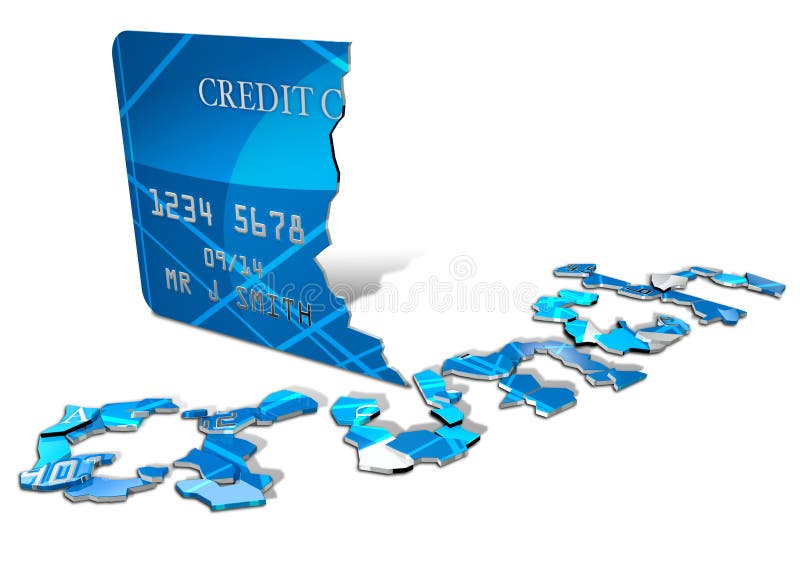 Credit crunch and debt stock photo. Image of board, lettes - 8787542