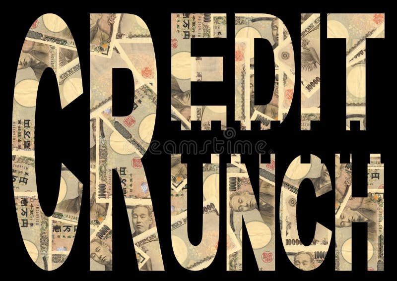 Credit crunch and debt stock photo. Image of board, lettes - 8787542