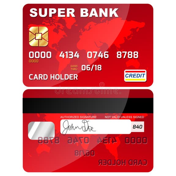 Debit Card Front Back Stock Illustrations – 1,050 Debit Card Front Back ...