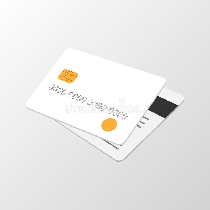 Credit or Debit Card for Making Payment Shopping Online Stock Vector ...