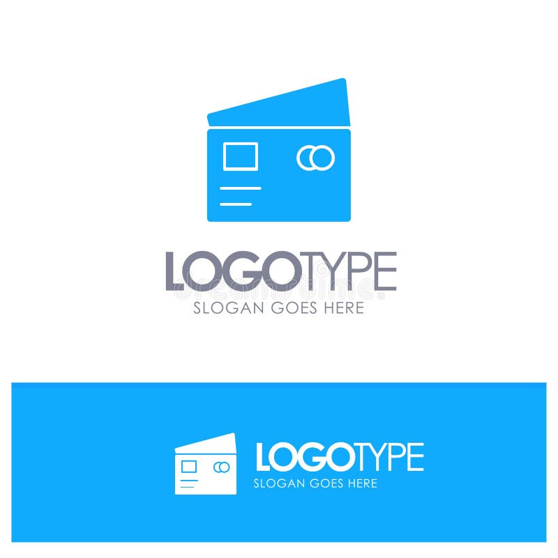 Credit, Debit, Global, Pay, Shopping Blue Solid Logo with Place for ...