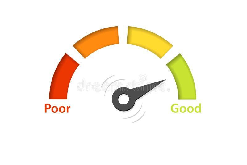 Credit Indicator, Score Icon Indicate Level Solvency Stock Vector - Illustration of client ...