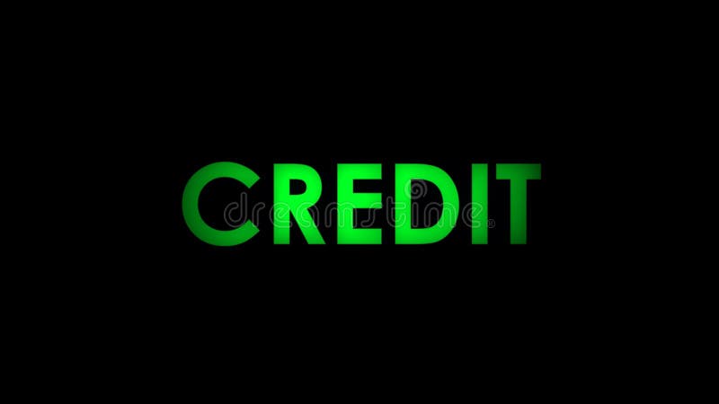 Credit green message text stock illustration. Illustration of agreement ...