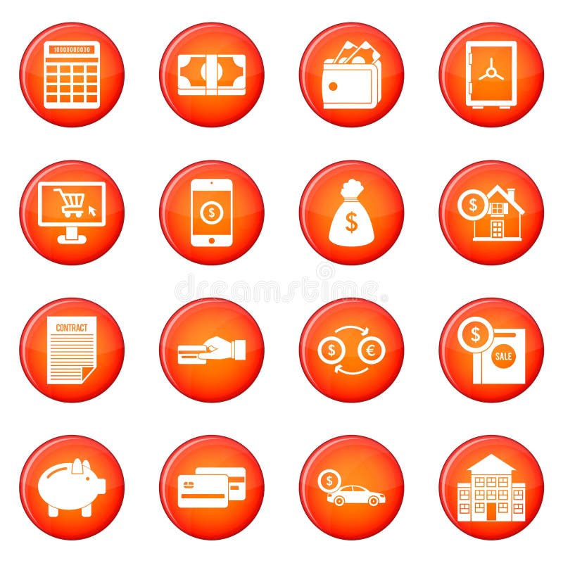 Credit icons vector set stock vector. Illustration of currency - 85899077