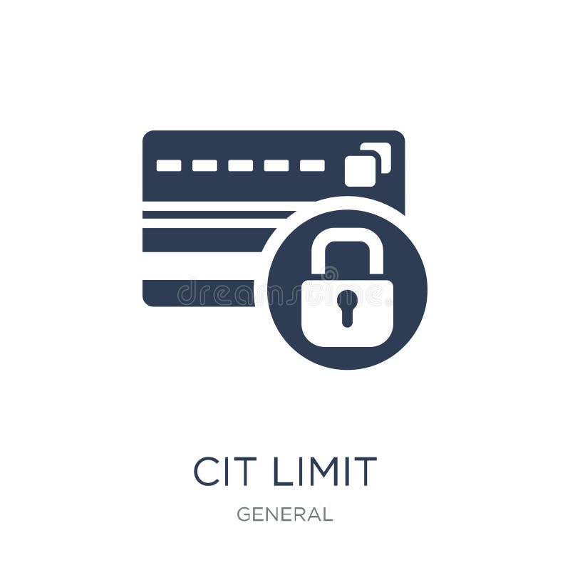 Credit Limit Icon. Trendy Flat Vector Credit Limit Icon on White Stock ...