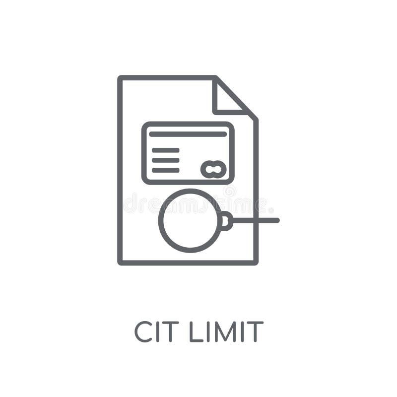 Credit Limit Linear Icon. Modern Outline Credit Limit Logo Conce Stock ...