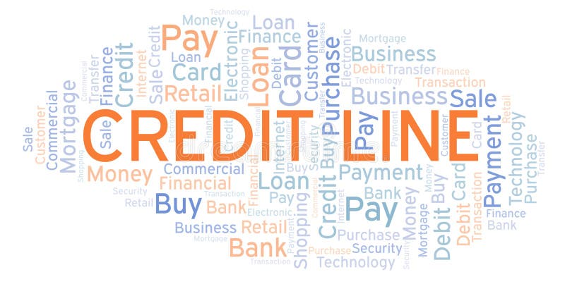 Credit Line word cloud. stock illustration. Illustration of bubble ...