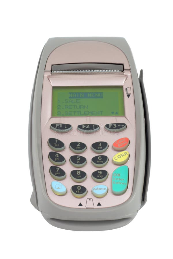 Credit Machine (pos Terminal) Stock Image - Image of machine, market ...